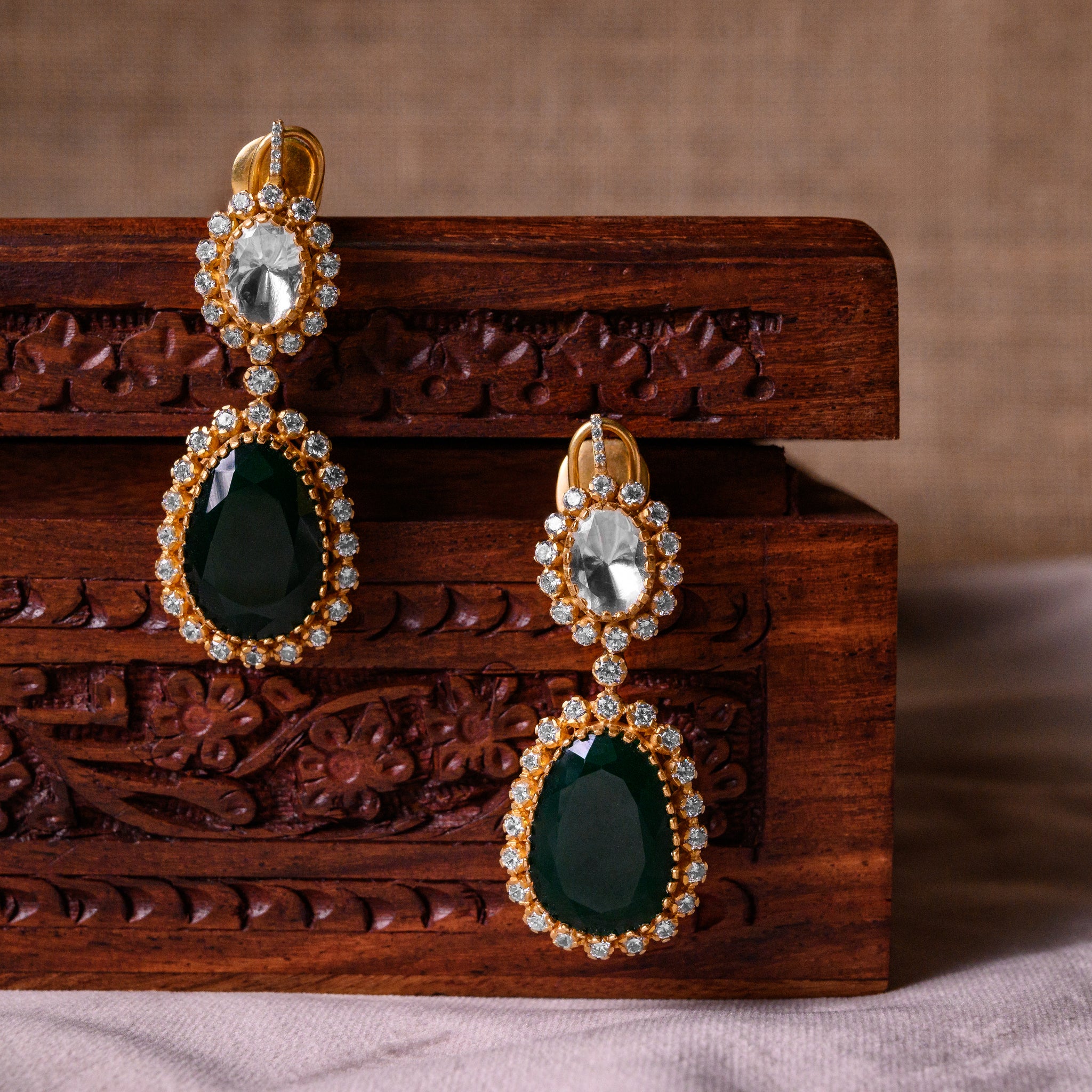 Sienna Glow Polki Hangings